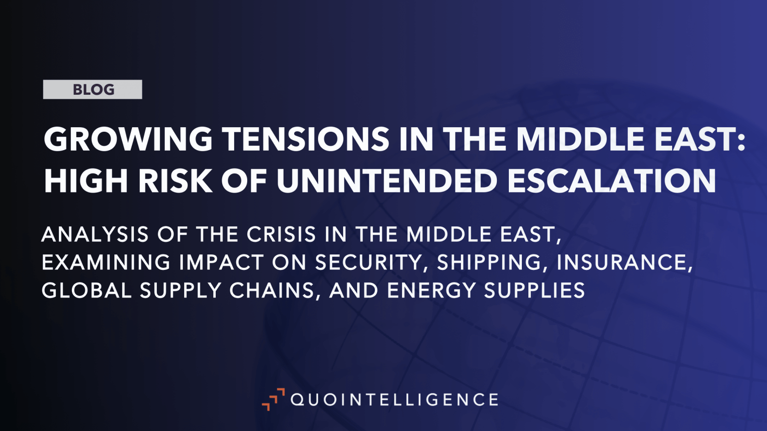 Middle East Tensions: Reshaping Geopolitics and Impact on Global Supply ...