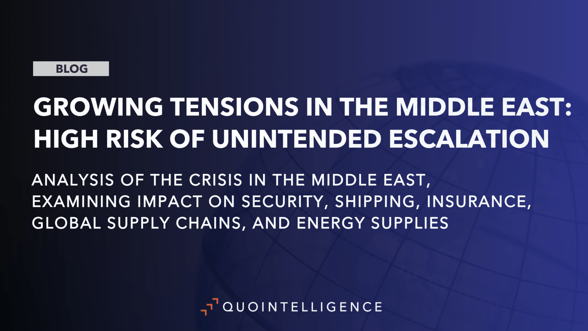 Middle East Tensions: Reshaping Geopolitics and Impact on Global Supply ...