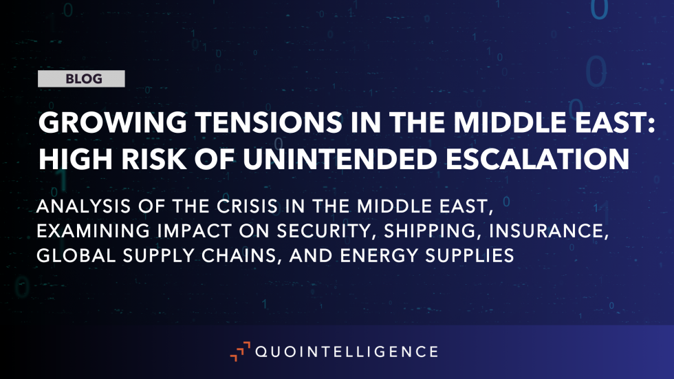 Middle East Tensions: Reshaping Geopolitics and Impact on Global Supply ...